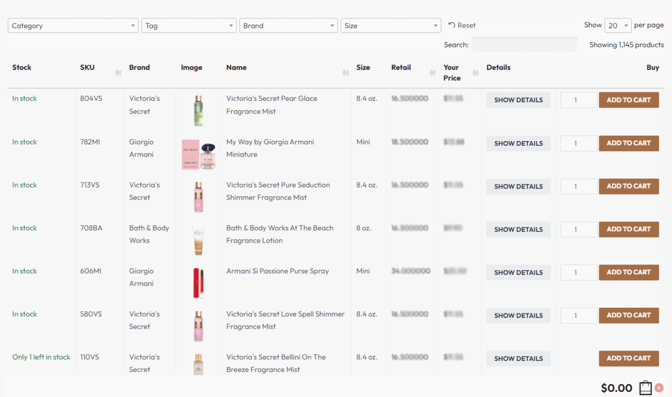 Wholesale Fragrance Supplier & Wholesale Perfume Supplier