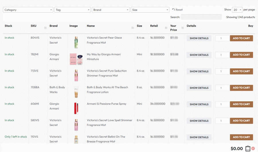 Wholesale Fragrance Supplier & Wholesale Perfume Supplier